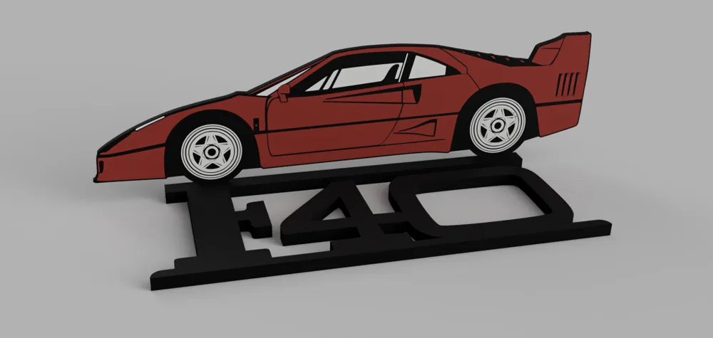 Ferrari F40 decor by Frank3D - MakerWorld