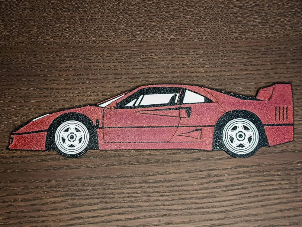 Ferrari F40 decor by Frank3D - MakerWorld