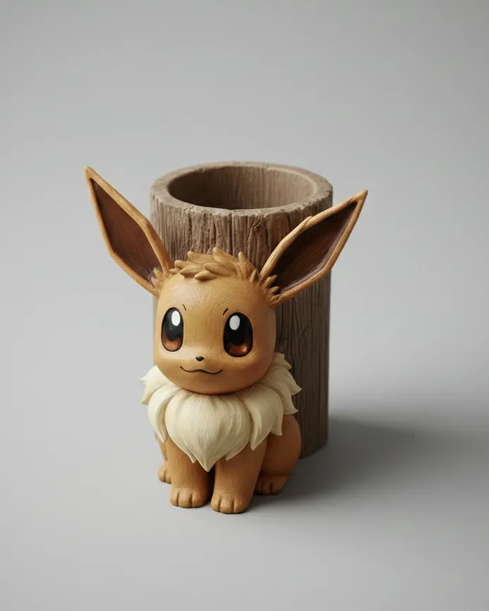 EEVEE Pen Holder - Free 3D Print Model - MakerWorld