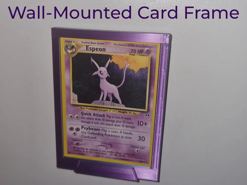 Wall-Mounted Card Frame by Cryst MakerWorld: Download Free 3D Models