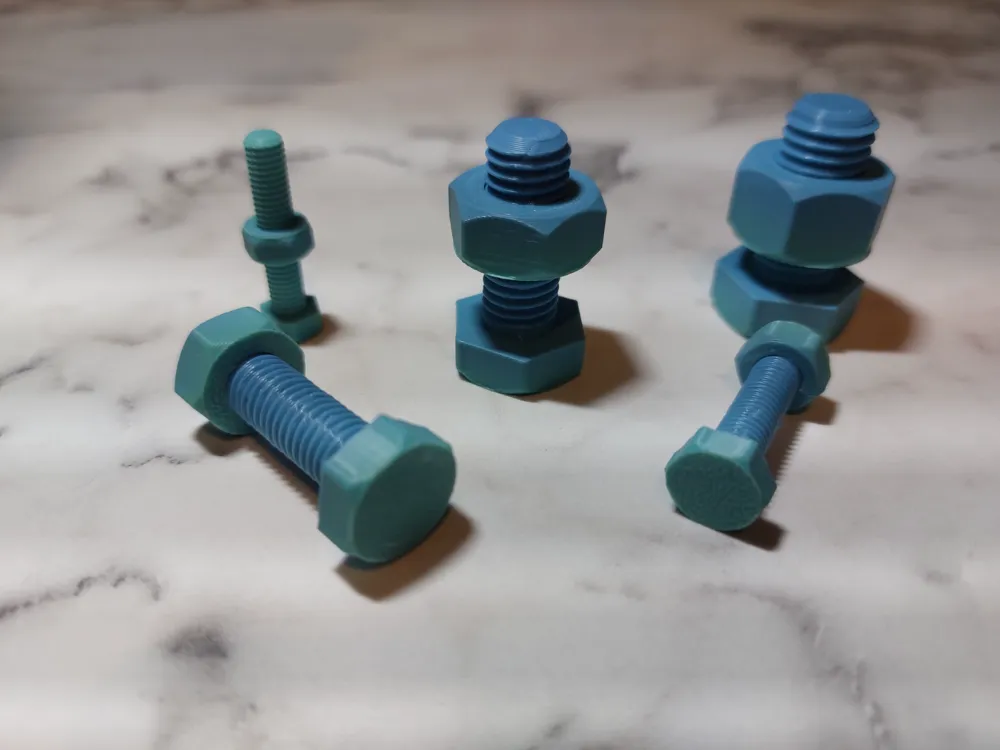 Screws Nuts M5 M6 M8 M10 M12 - Free 3D Print Model - MakerWorld