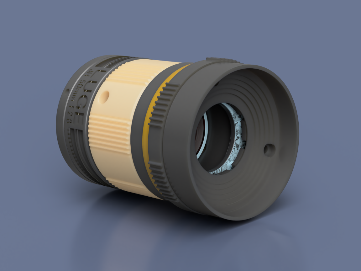 44mm Burgundy Lens—Front Aperture Module by user_1613582551MakerWorld ...
