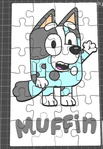 Muffin 24 Piece Jigsaw Puzzle - Free 3D Print Model - MakerWorld