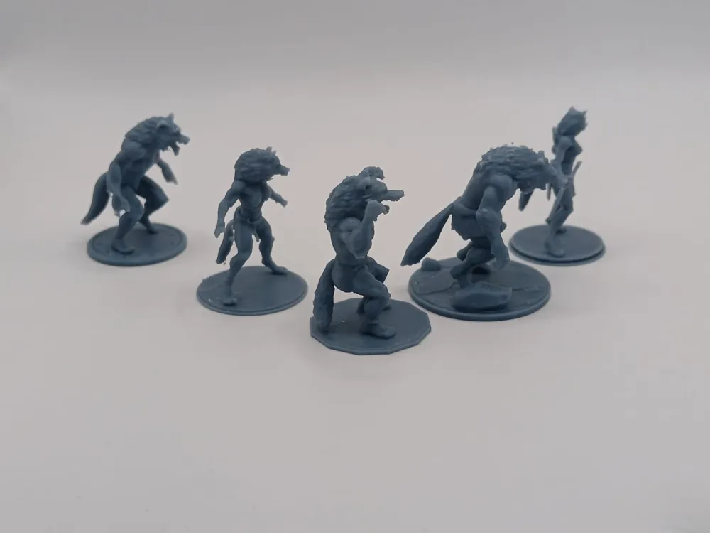 Werewolves Miniature Pack by Aleandrus MakerWorld: Download Free 3D Models
