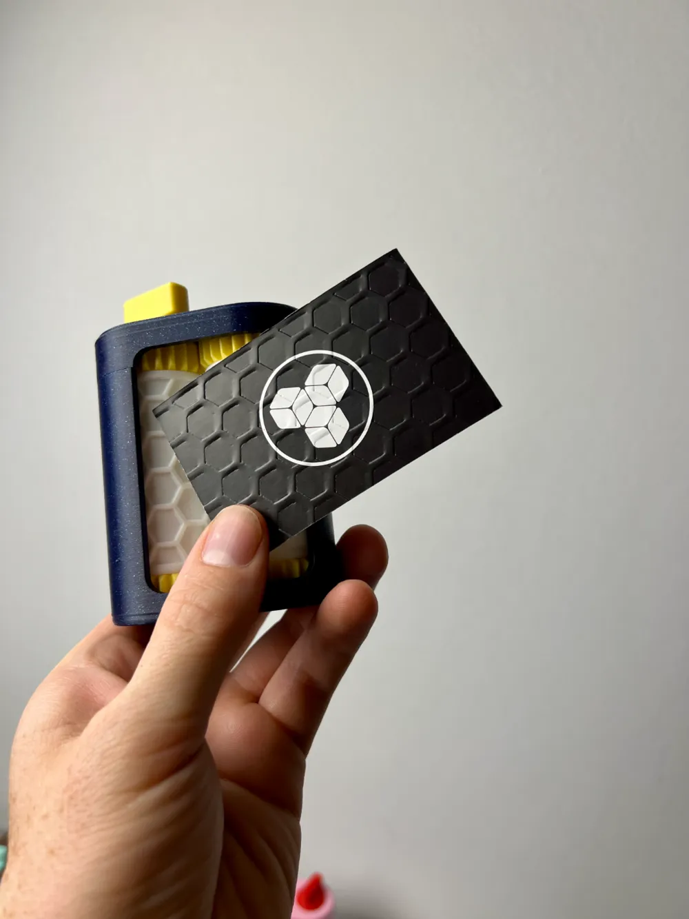 Hexagons - Business Card Embosser Roller - Free 3D Print Model - MakerWorld