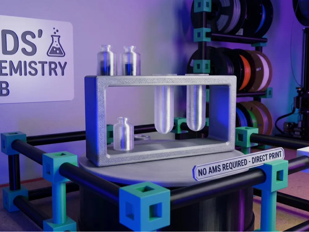 Kids' Chemistry Lab - No AMS Required & Easy Print - Free 3D Print ...