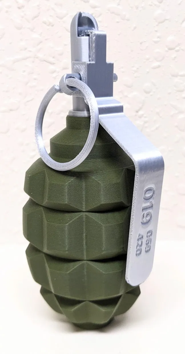 F1 Frag Grenade with Realistic Flying Handle by Rexi Labs MakerWorld ...