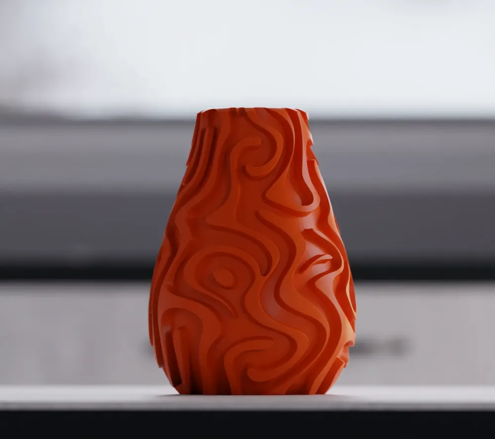 Swirl Pattern Vase by jwalker55 MakerWorld: Download Free 3D Models