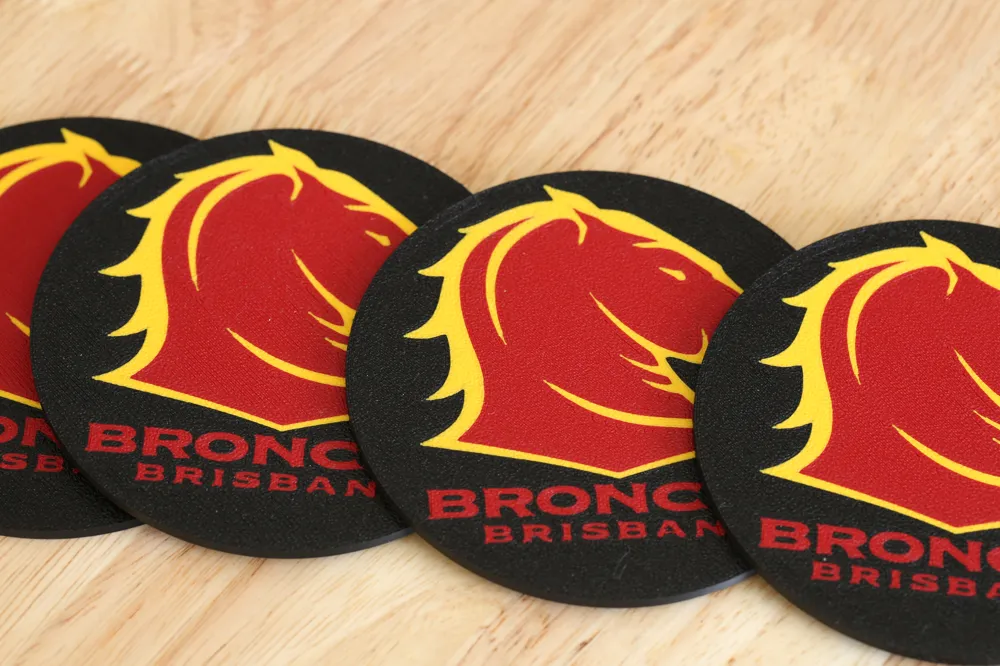 Brisbane Broncos NRL Rugby Team Round Coaster by The 3D Print Smiths ...