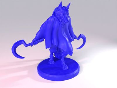 Werewolf or Shifter Rogue\Assasin DnD mini Remixed by Darkwing - MakerWorld