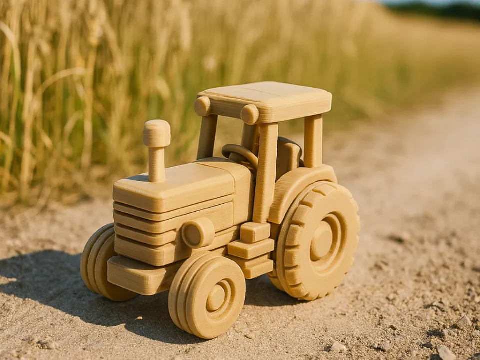 Nostalgic Tractor with Charm - Free 3D Print Model - MakerWorld