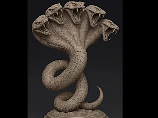 D&D Nature Element Hydra Snake by Crossel MakerWorld: Download Free 3D ...