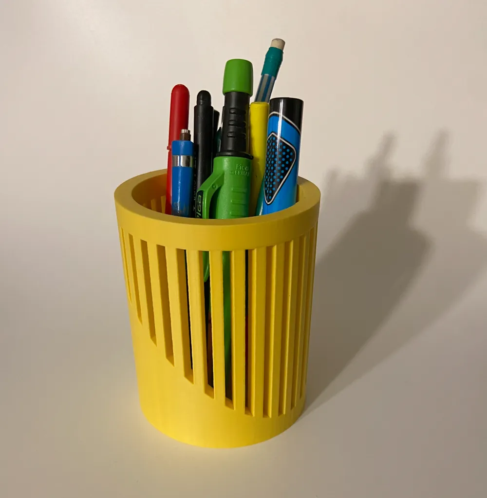 Fluted pattern pencil holder by tri_studio_ - MakerWorld