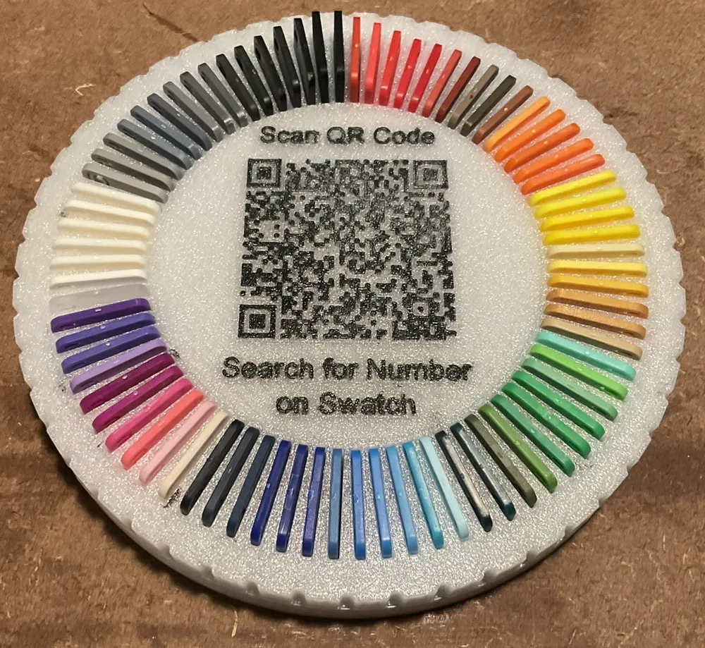 Bambu Lab Swatch Spinner Remixed by Ty Robbins - MakerWorld