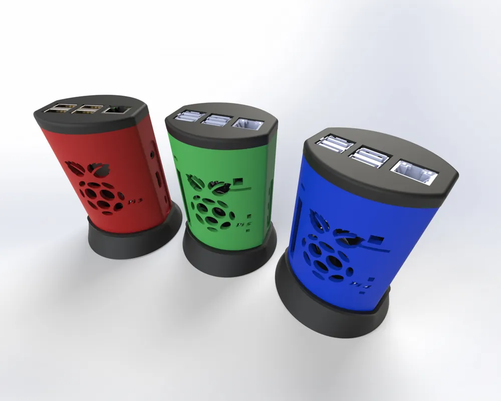 Raspberry Pi Cases Tower (ZERO/Pi3/Pi4/Pi5) with Fan Support by ...