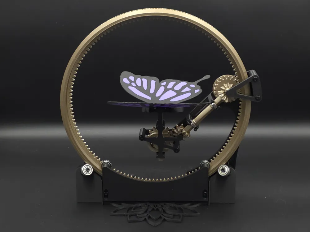 USB Motorized Butterfly Figurine - Free 3D Print Model - MakerWorld