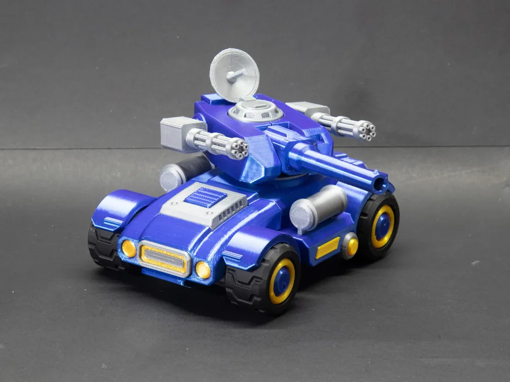 Wheeled Mech War Machine 007 (Movable Turret, No Hardware Needed, Pre ...