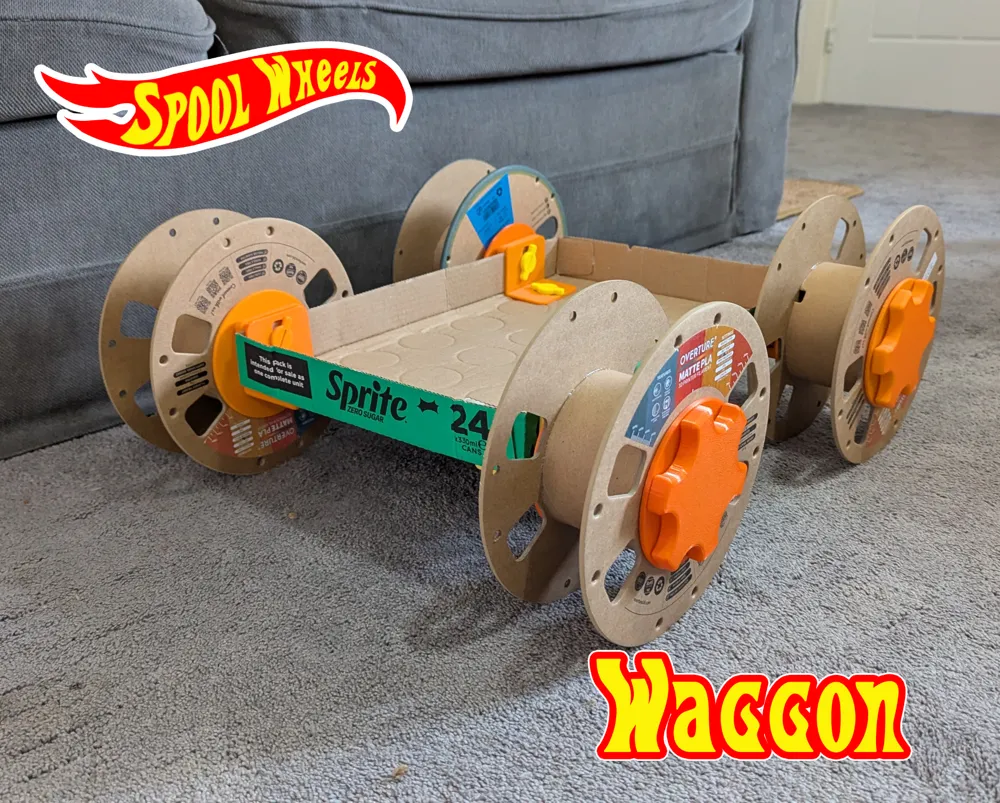 Spool Wheels - Card Spool Car Kit by Designs by Davyd MakerWorld ...