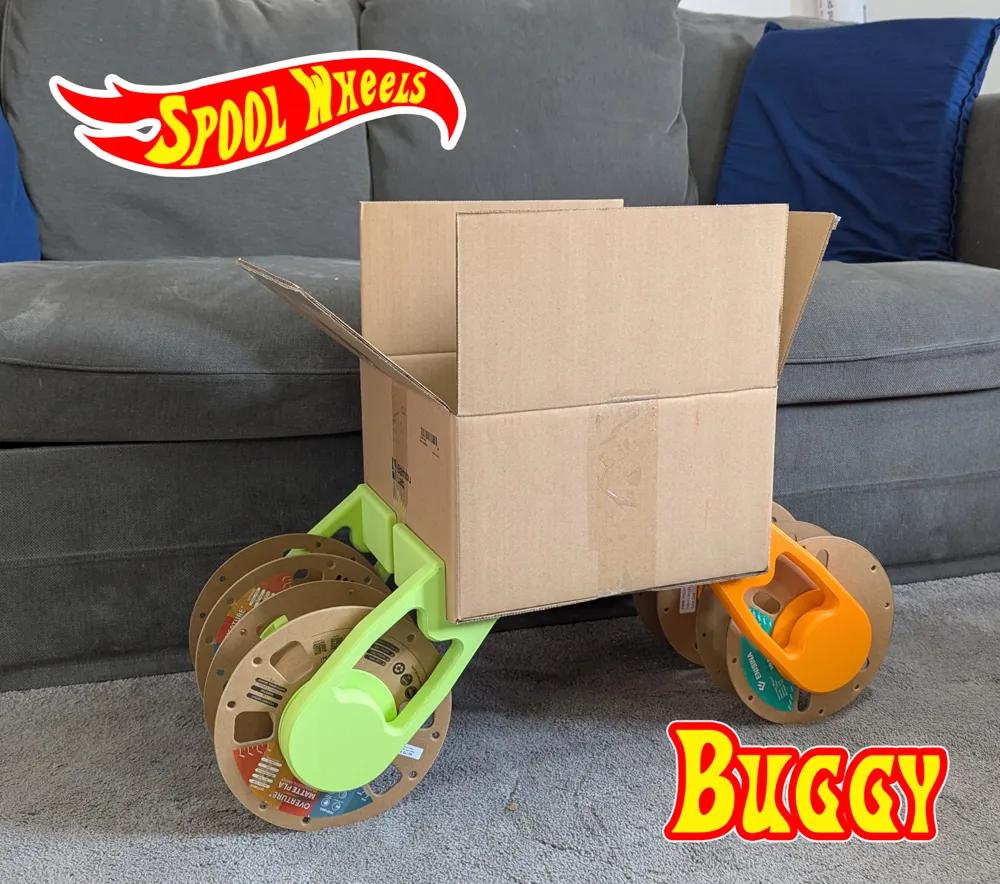Spool Wheels - Card Spool Car Kit - Free 3D Print Model - MakerWorld