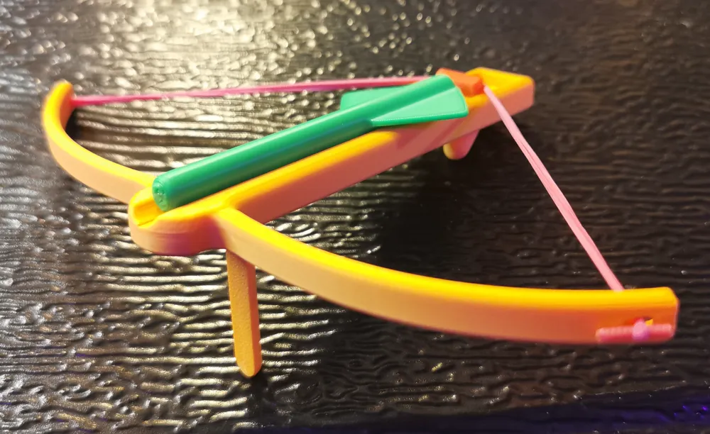 Rubber Band Crossbow - Print In Place - Easy Print by Zurlingo-3D ...