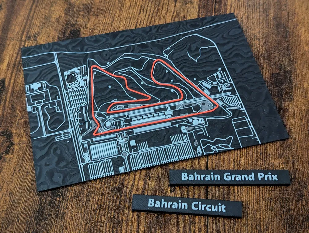 Bahrain Circuit 3D Miniature by jarvizar MakerWorld: Download Free 3D ...