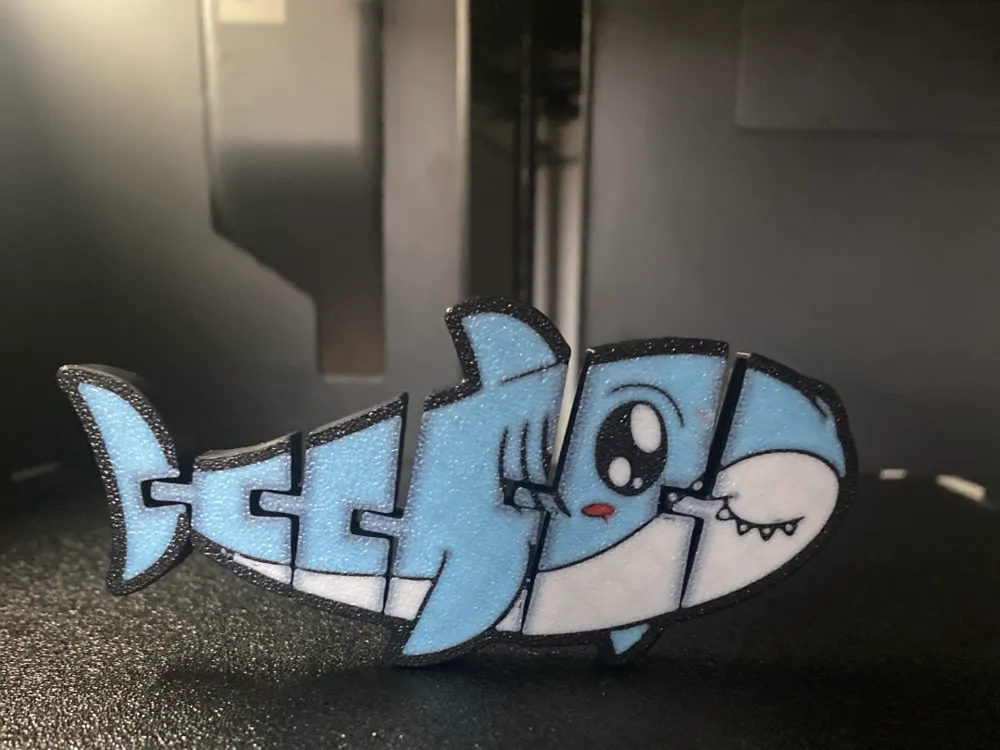 articulated cute megalodon by Forbidden4 MakerWorld: Download Free 3D ...