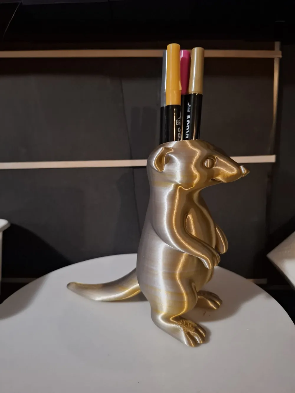 Meerkat Pen Holder - Free 3D Print Model - MakerWorld