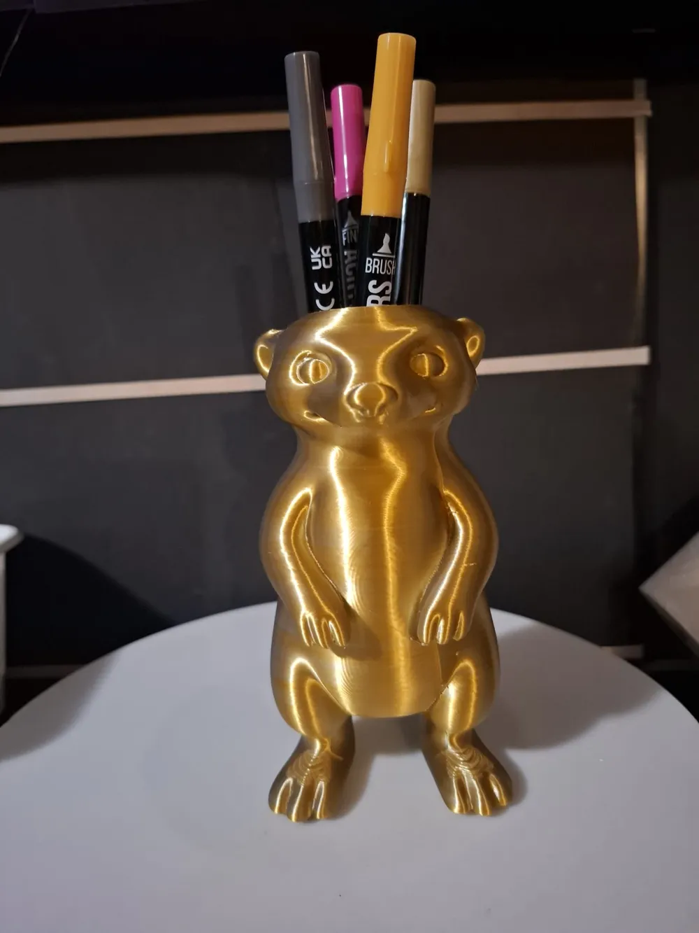 Meerkat Pen Holder - Free 3D Print Model - MakerWorld