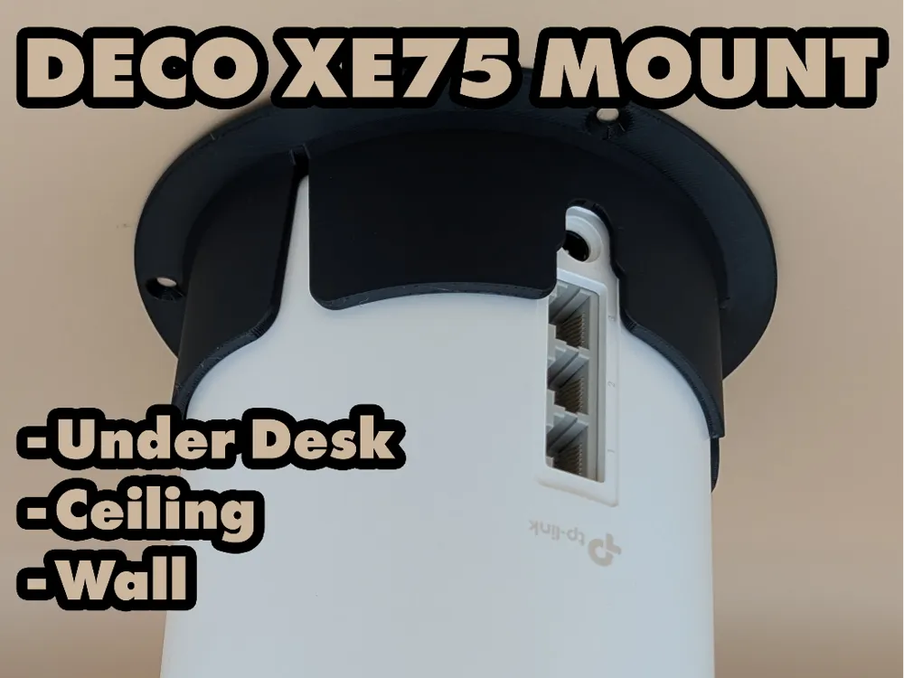 TP-Link Deco XE75 Spring Clamp Mount by Melted Moon MakerWorld: Download Free 3D Models