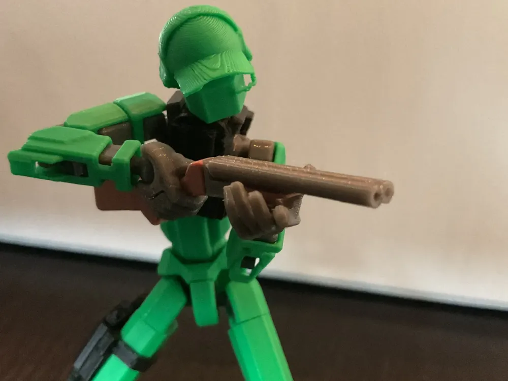 Working Double Barrel and Pump Shotguns Dummy 13 - Free 3D Print Model ...