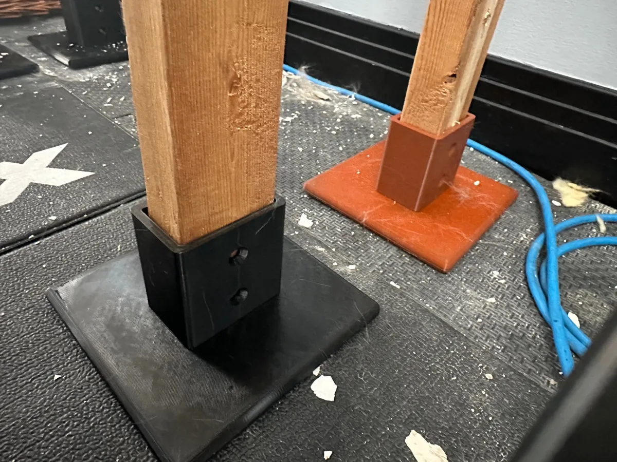 Base estable y robusta para vigas de madera de 2x3 - Modelo de ...