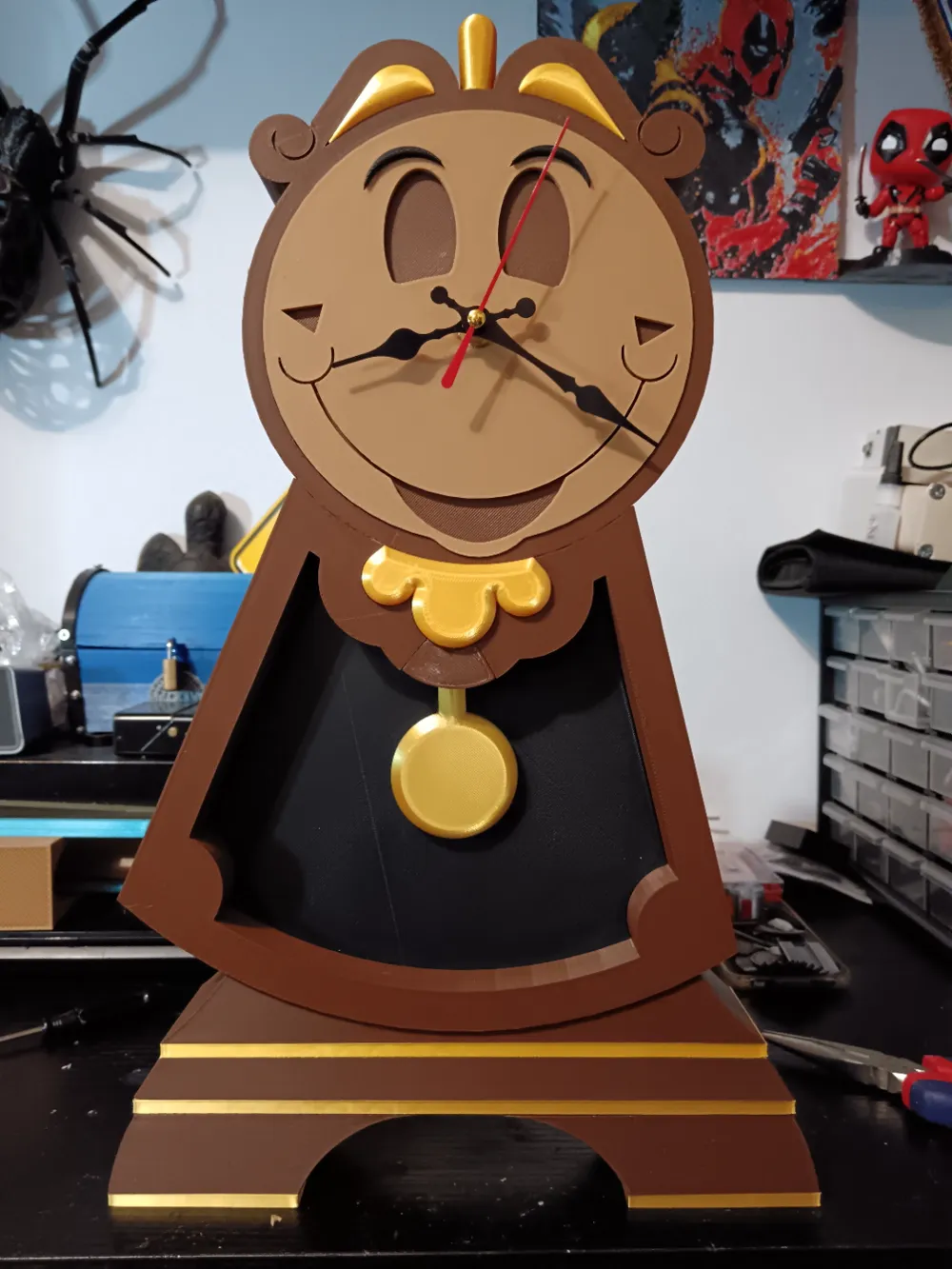 Cogsworth - Real clock - Free 3D Print Model - MakerWorld