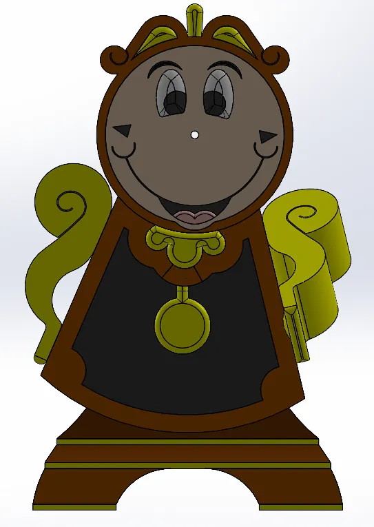 Cogsworth - Real clock - Free 3D Print Model - MakerWorld