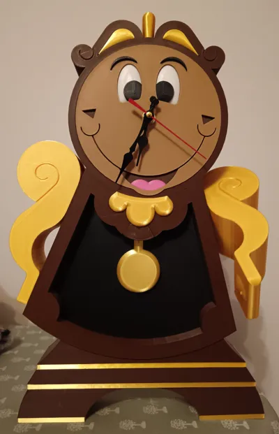 Cogsworth - Real clock by Cios85 MakerWorld: Download Free 3D Models