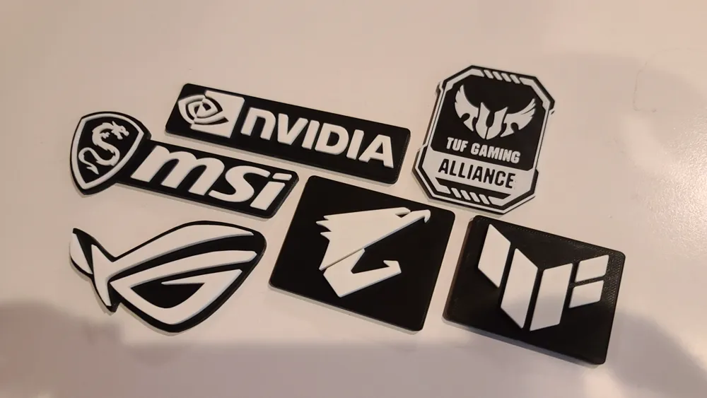 NVIDIA Badge (GPU Support Riser Compatible) by dakjones82 - MakerWorld
