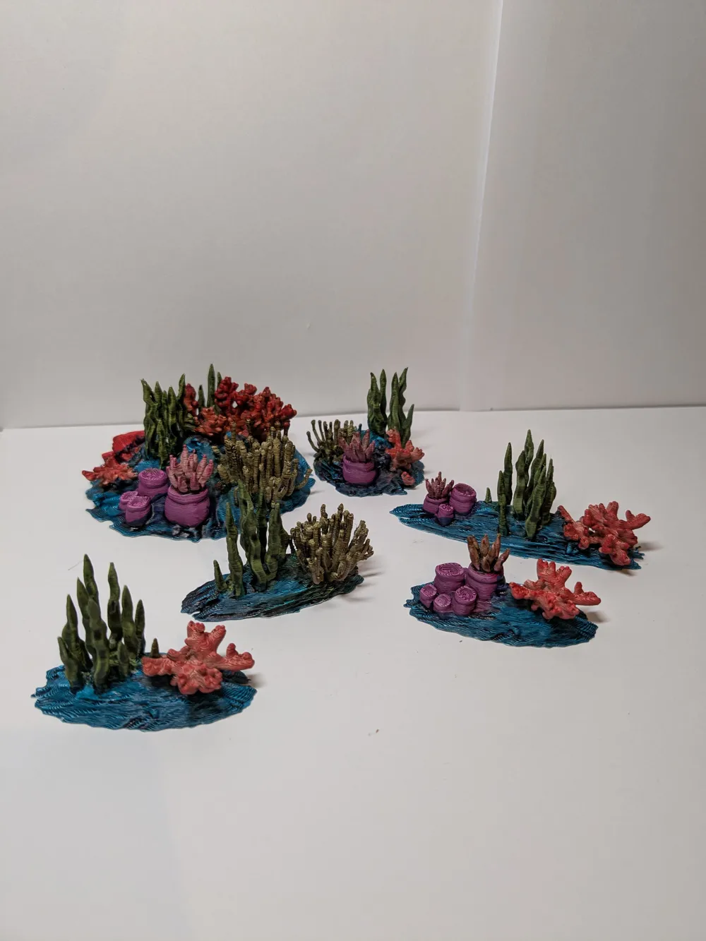 Coral patches - DND scenery (6 variants) - Free 3D Print Model - MakerWorld