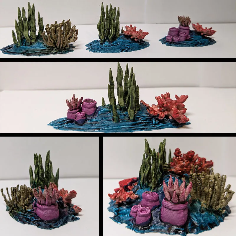 Coral patches - DND scenery (6 variants) - Free 3D Print Model - MakerWorld