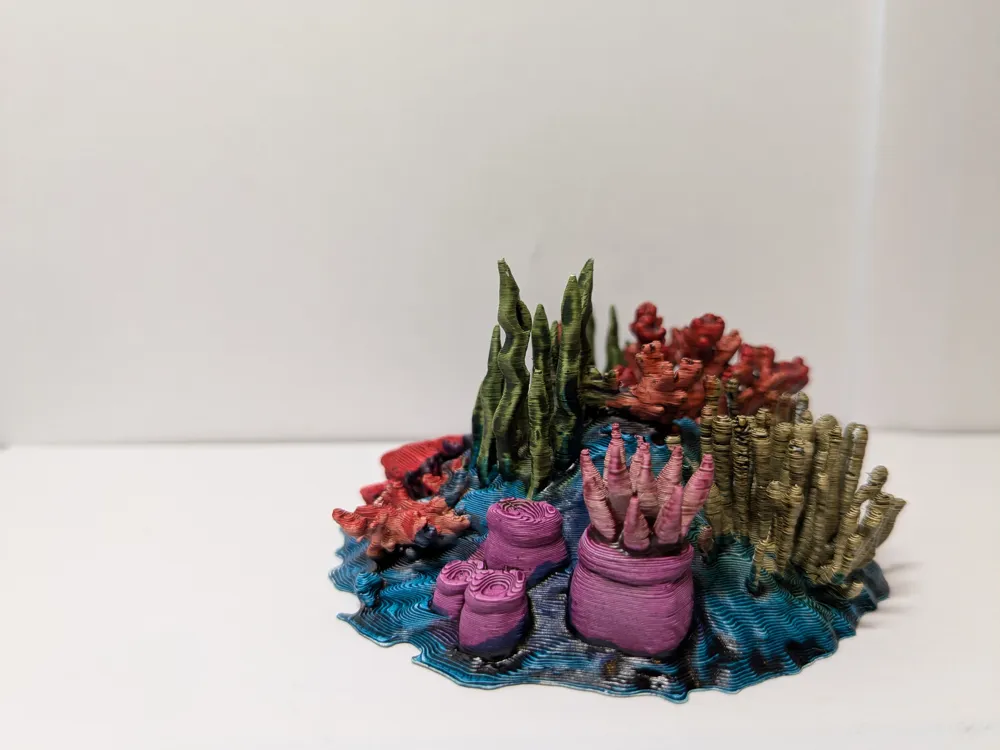 Coral patches - DND scenery (6 variants) - Free 3D Print Model - MakerWorld
