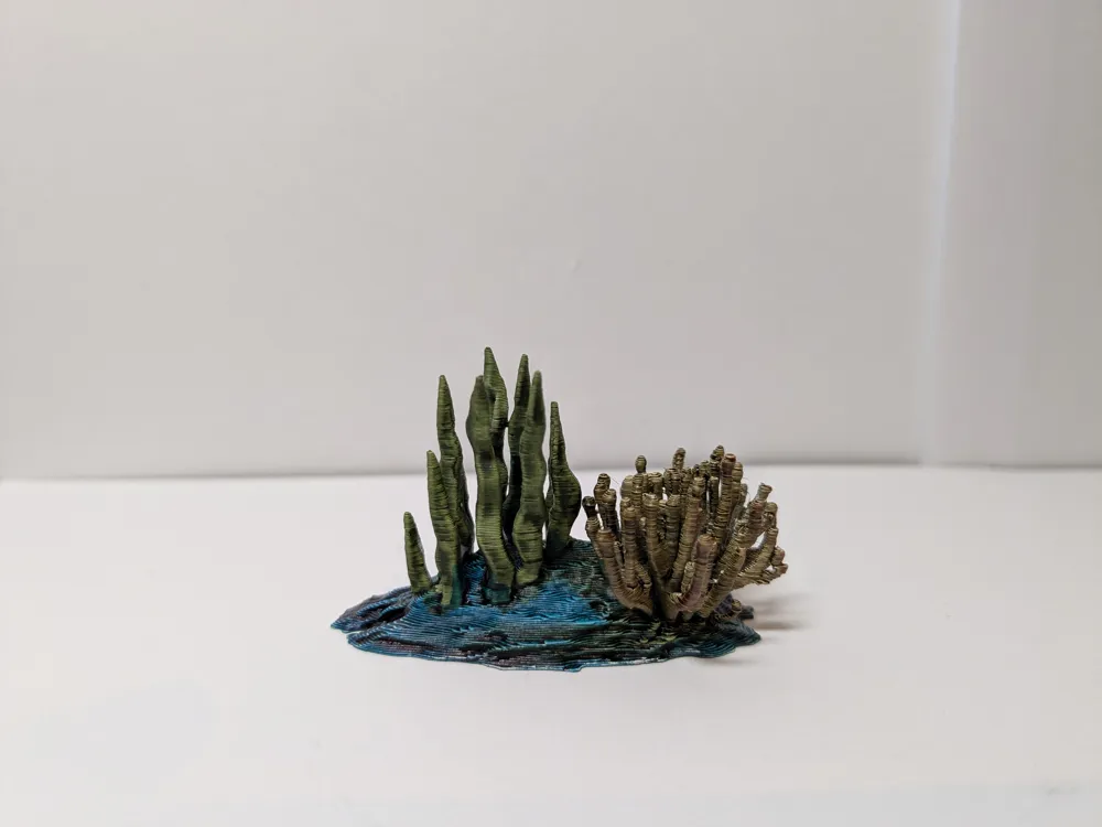 Coral patches - DND scenery (6 variants) - Free 3D Print Model - MakerWorld