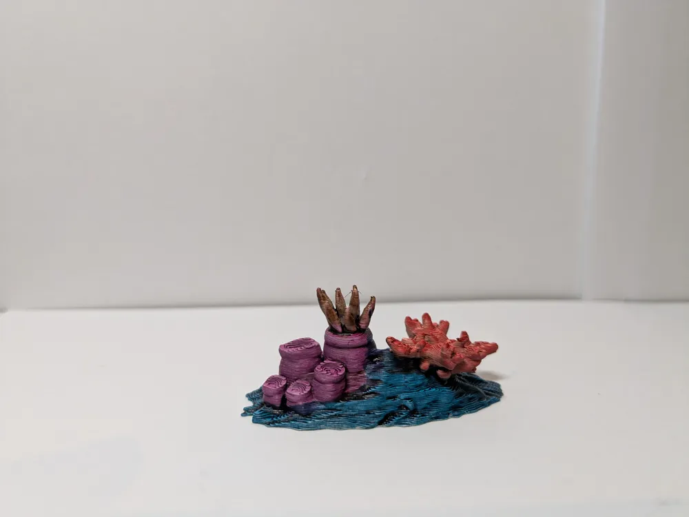 Coral patches - DND scenery (6 variants) - Free 3D Print Model - MakerWorld