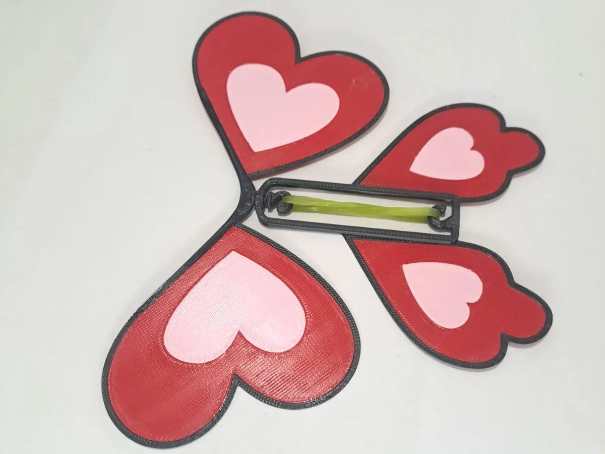 valentine butterfly - Free 3D Print Model - MakerWorld