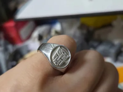 Transformers Autobot Symbol Ring (Rounded Version) - Free 3D Print ...