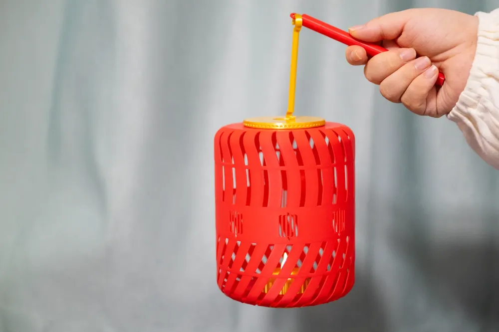 New Year's cylindrical lantern, compatible with TuZhu candle lamp ...
