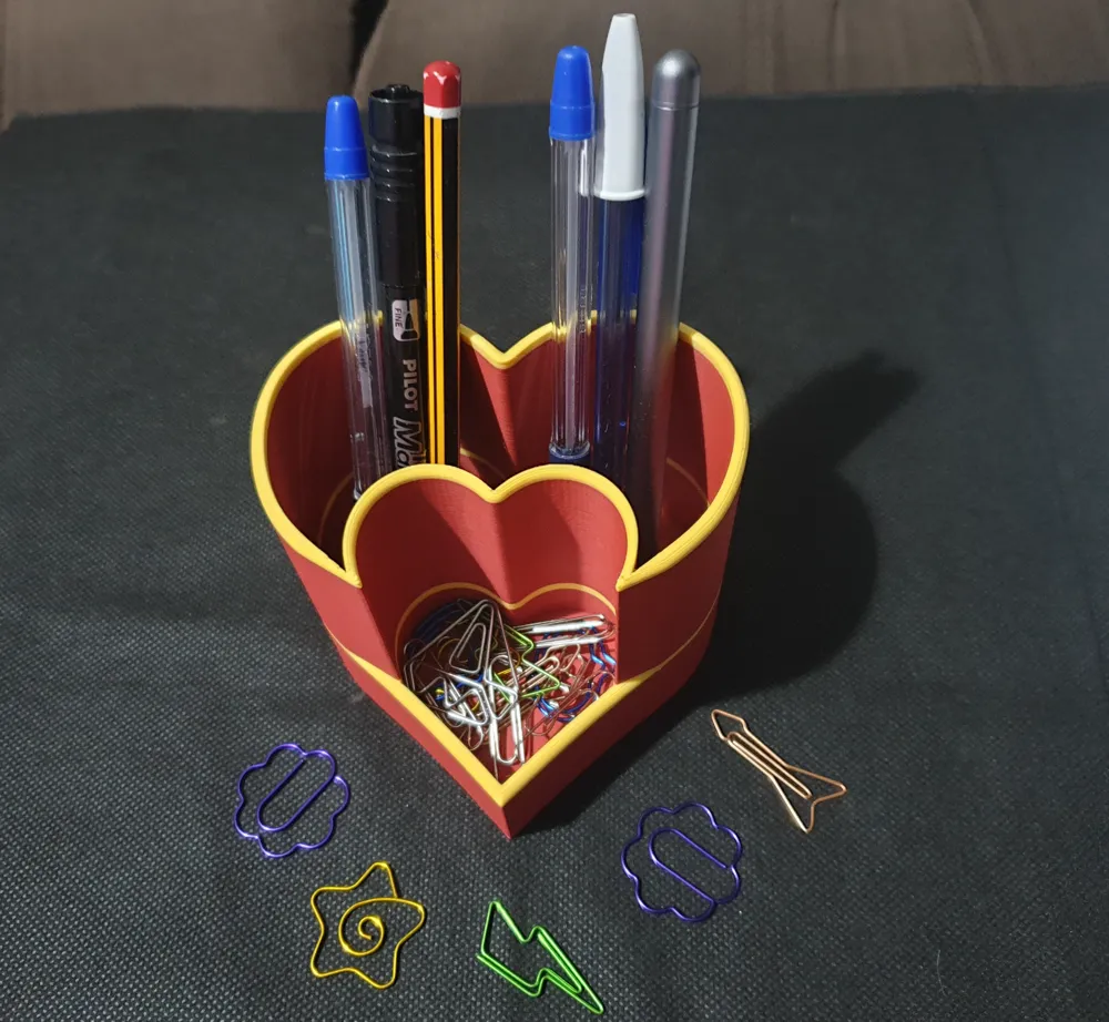 Valentines special pencils/pens/paper clips case by constantinost ...