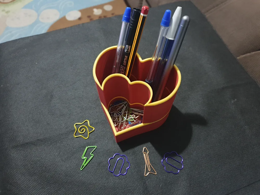 Valentines special pencils/pens/paper clips case by constantinost ...