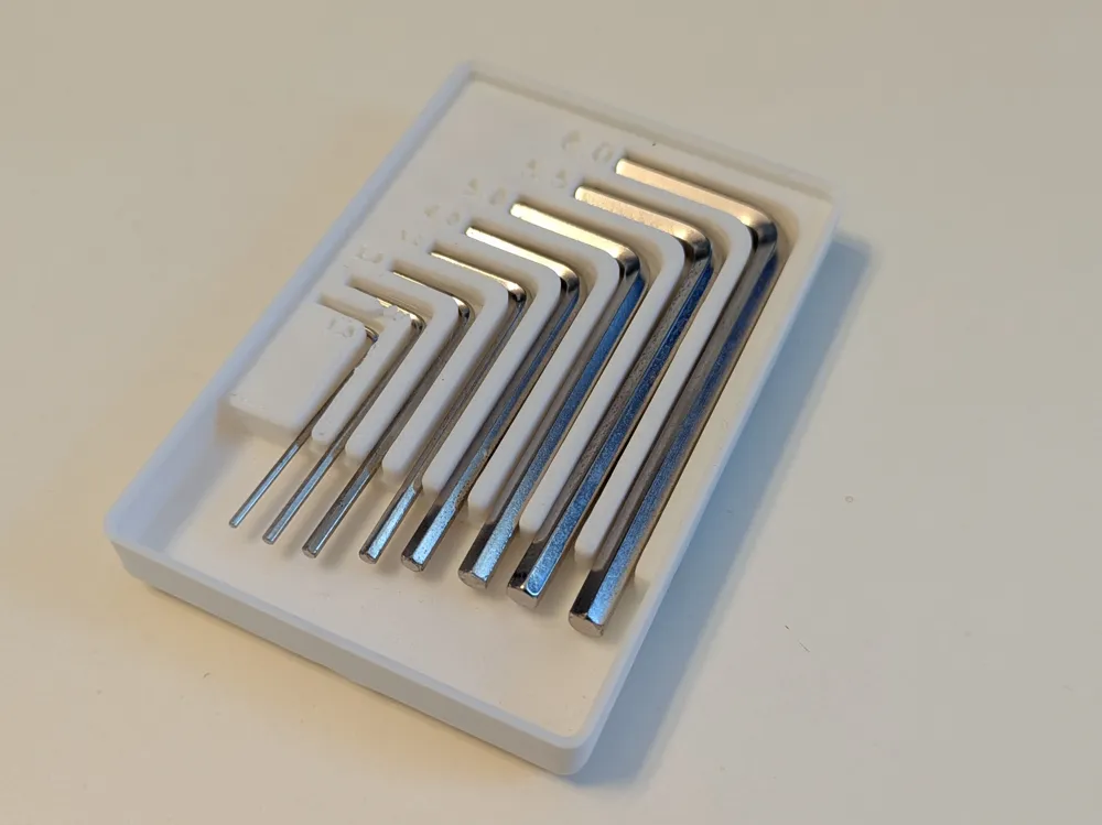 Gridfinity Allen Key Organizer by DerGary MakerWorld: Download Free 3D ...