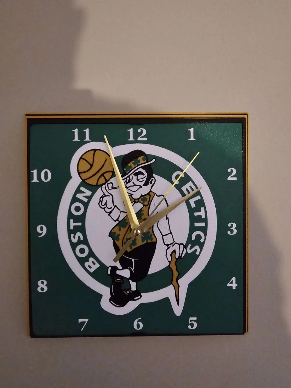 Boston Celtics Clock Face by spotkenyon - MakerWorld