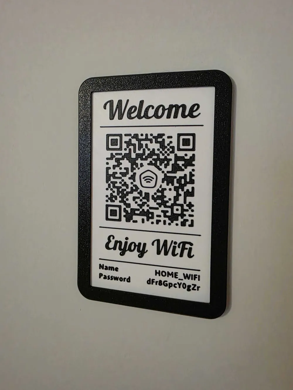 Customizable QR Code Sign (NFC & Frame Optional) - MakerWorld 3D Model ...