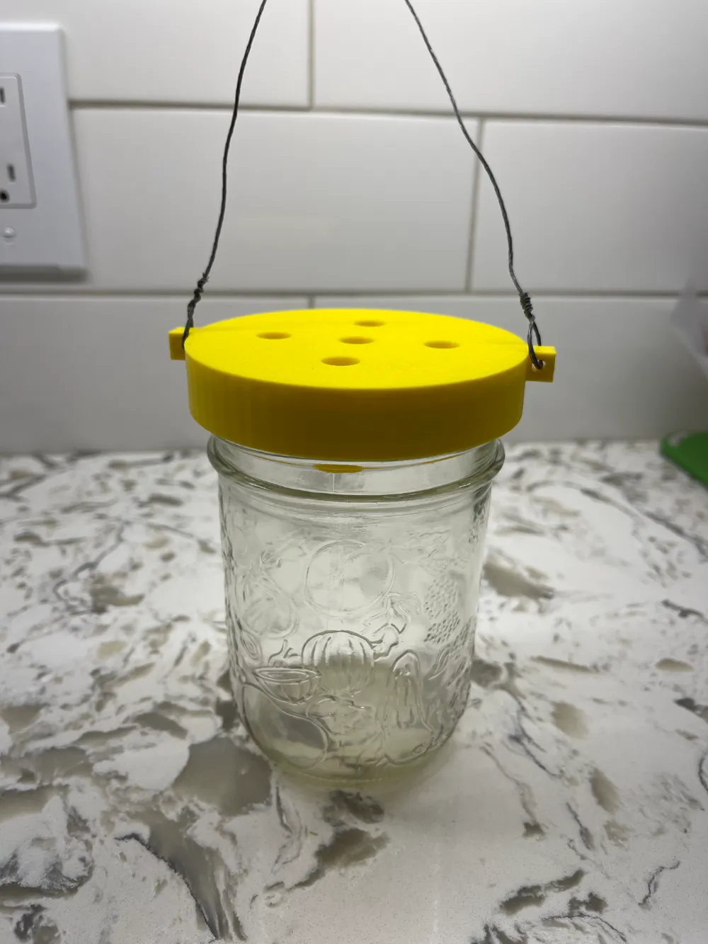 WASP/HORNET TRAP FOR WIDE MOUTH MASON JAR by RETIRED GUY 3D PRINTING ...
