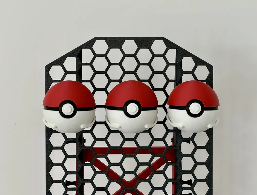 KYZ HSW Ball Holders - 6 Sizes - Pokeball Stand - Free 3D Print Model ...